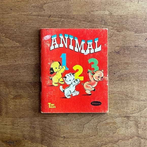 Accents | 1949 Vintage Childrens Book Whitman Tiny Tales Animal 1 2 3 ...